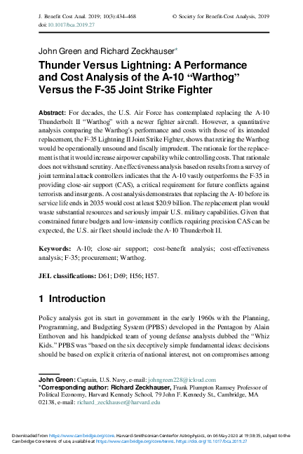 (PDF) Thunder Versus Lightning: A Performance and Cost Analysis of the ...