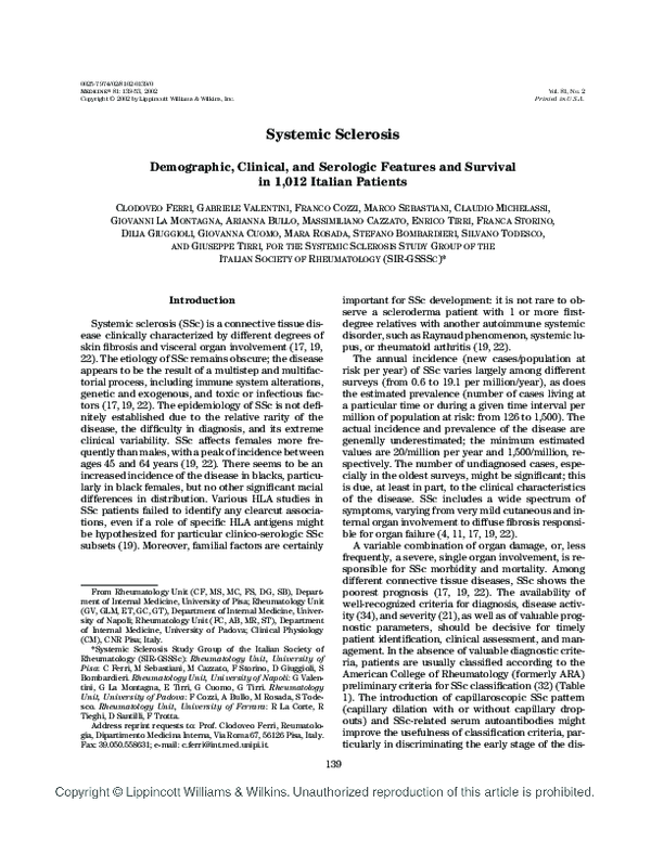 (PDF) Systemic Sclerosis