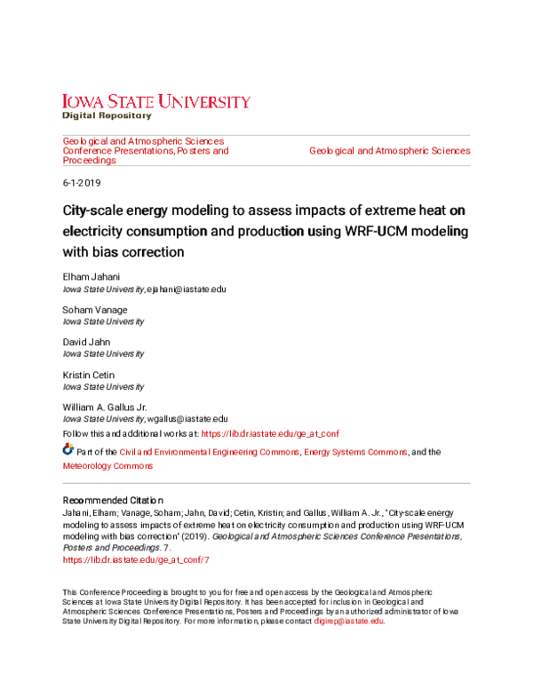 (PDF) City-scale energy modeling to assess impacts of extreme heat on electricity consumption ...