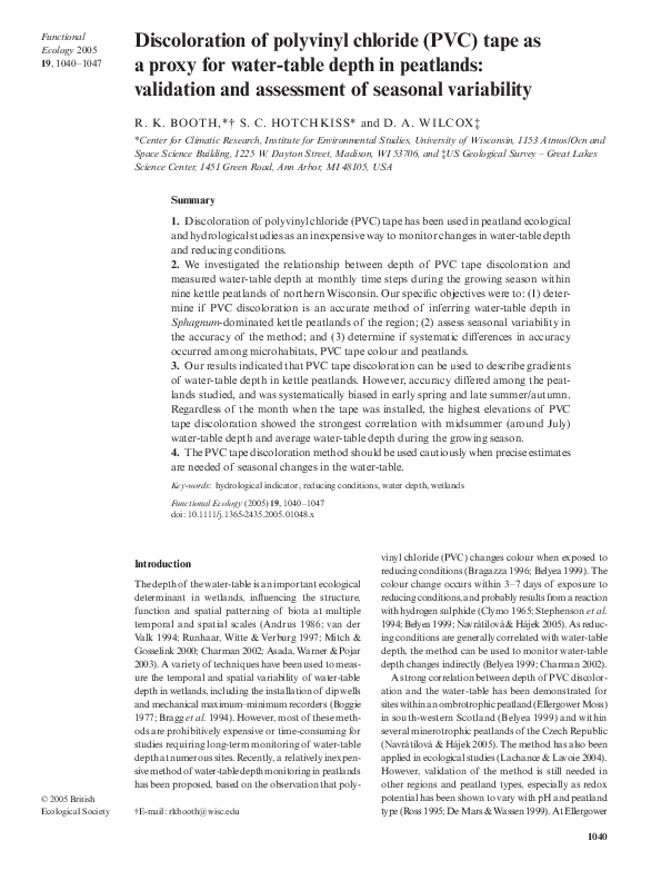 (PDF) Discoloration of polyvinyl chloride (PVC) tape as a proxy for ...