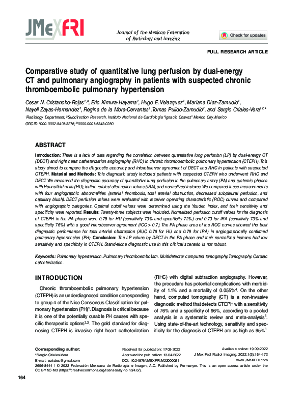 (PDF) Comparative study of quantitative lung perfusion by dual-energy CT and pulmonary ...