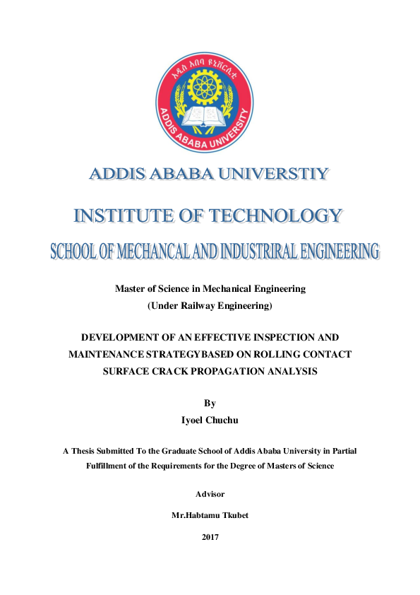 (PDF) Master of Science in Mechanical Engineering (Under Railway ...