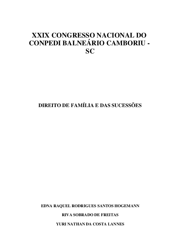 (PDF) A RESPONSABILIDADE CIVIL DECORRENTE DA DESISTÊNCIA DA ADOÇÃO ...