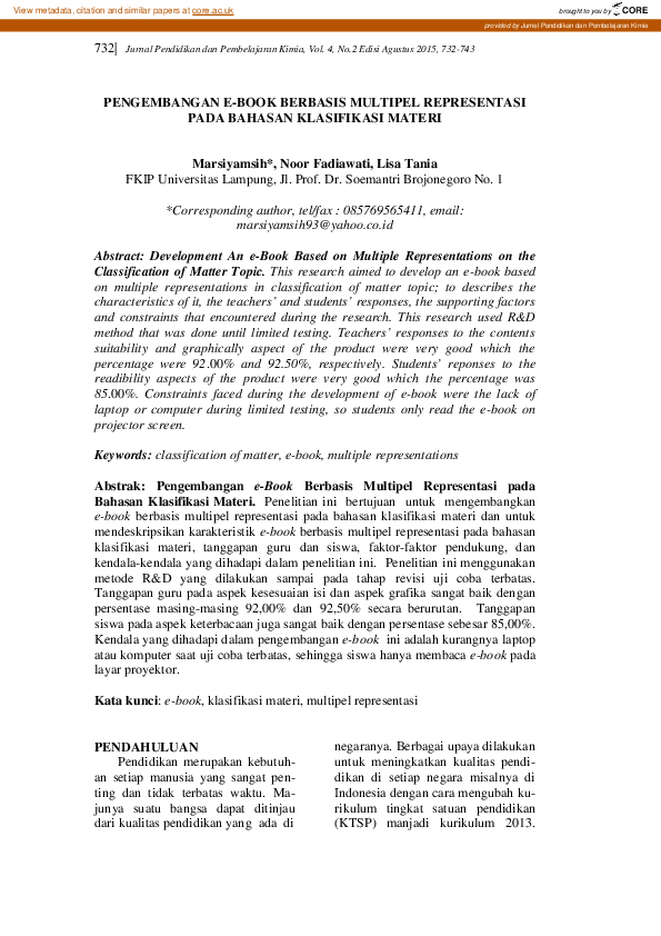 (PDF) Pengembangan E-Book Berbasis Multipel Representasi Pada Bahasan ...