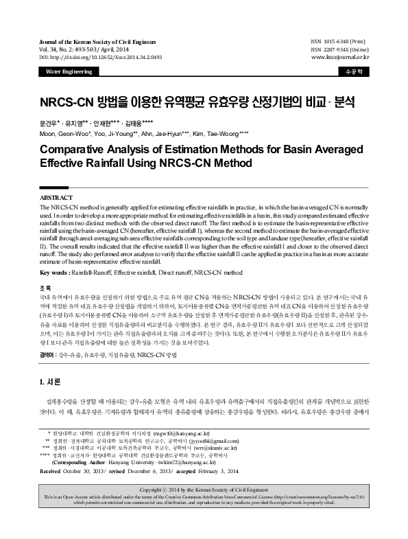 (PDF) Comparative Analysis of Estimation Methods for Basin Averaged Effective Rainfall Using ...
