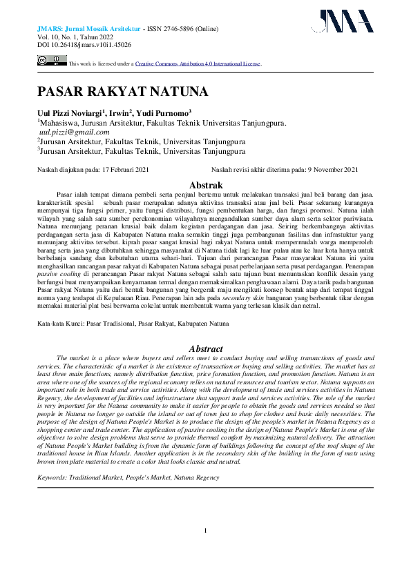 (PDF) Pasar Rakyat Natuna