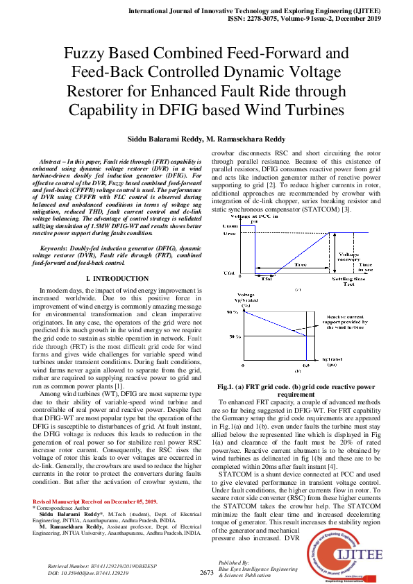 (PDF) Fuzzy Based Combined Feed-Forward and Feed-Back Controlled Dynamic Voltage Restorer for ...