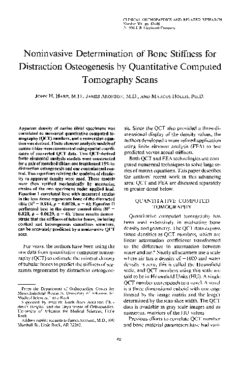 (PDF) Noninvasive Determination of Bone Stiffness for Distraction ...