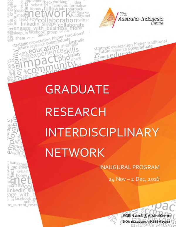 (PDF) AIC Graduate Research Interdisciplinary Network Inaugural Program ...