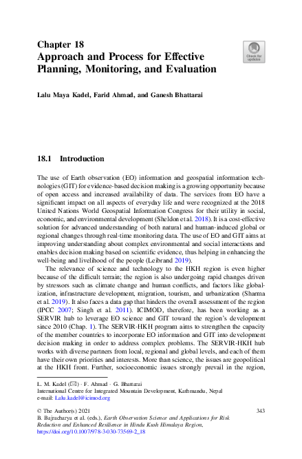 (PDF) Approach and Process for Effective Planning, Monitoring, and Evaluation