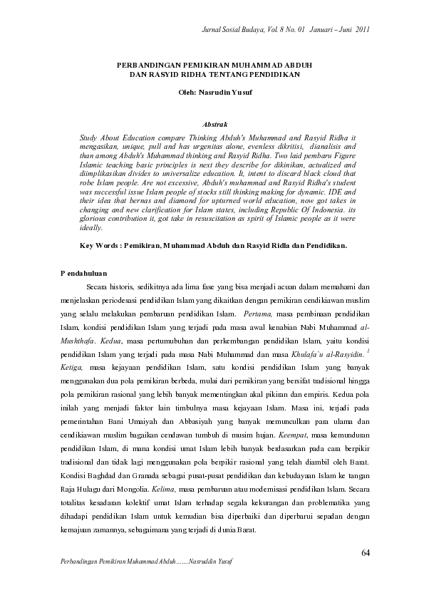 (PDF) Jurnal muhammad abduh