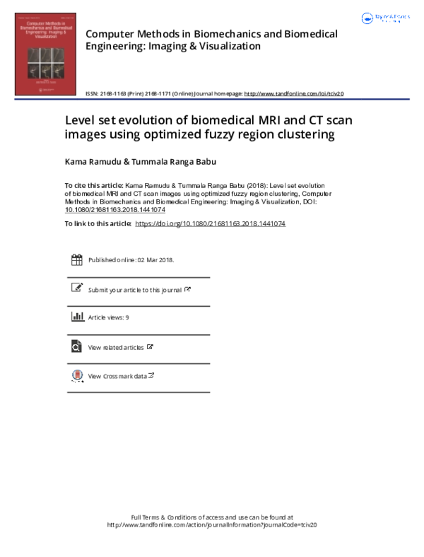 (PDF) Level set evolution of biomedical MRI and CT scan images using optimized fuzzy region ...