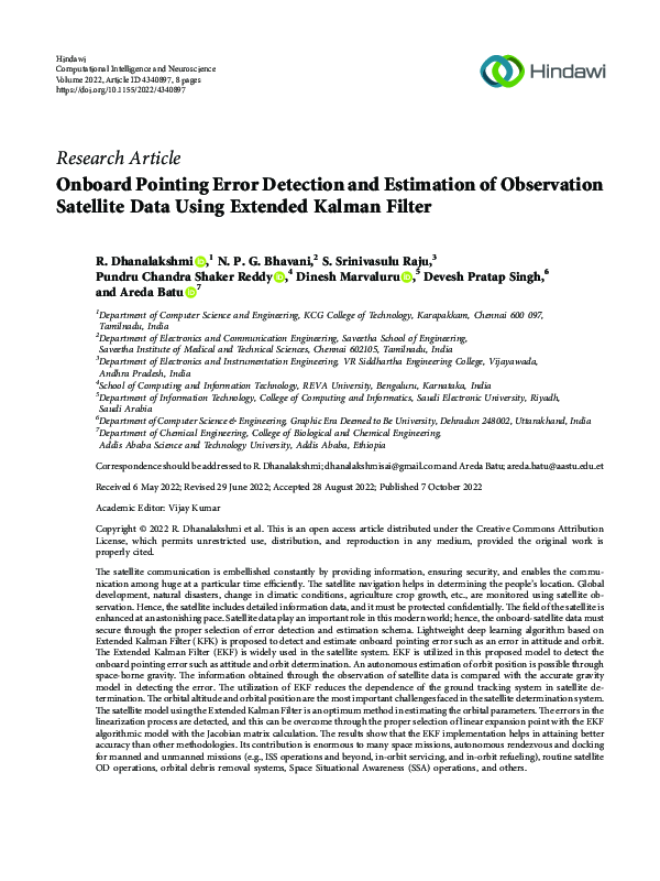 Pdf Onboard Pointing Error Detection And Estimation Of Observation Satellite Data Using 