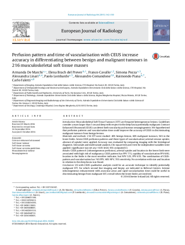 (PDF) Perfusion pattern and time of vascularisation with CEUS increase ...