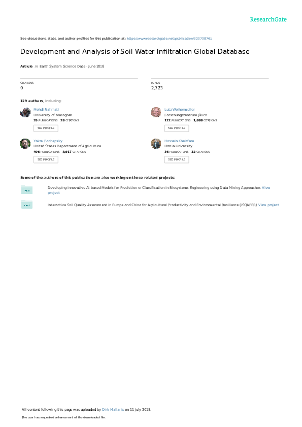 (PDF) Biosystems Engineering using Data Mining Approaches View project Interactive Soil Quality ...