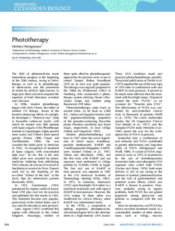 (PDF) Phototherapy