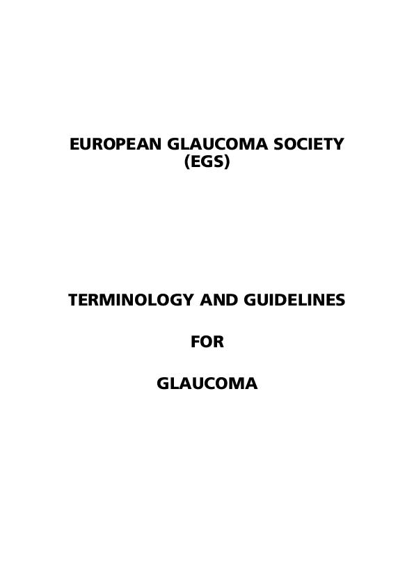 (PDF) Definitions and Guidelines for Glaucoma - European Glaucoma ... (PDF) Definitions and Guidelines for Glaucoma - European Glaucoma ...