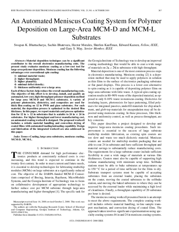 (PDF) An automated meniscus coating system for polymer deposition on ...