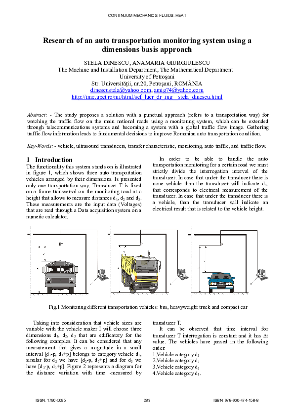 (PDF) Research of an auto transportation monitoring system using a ...