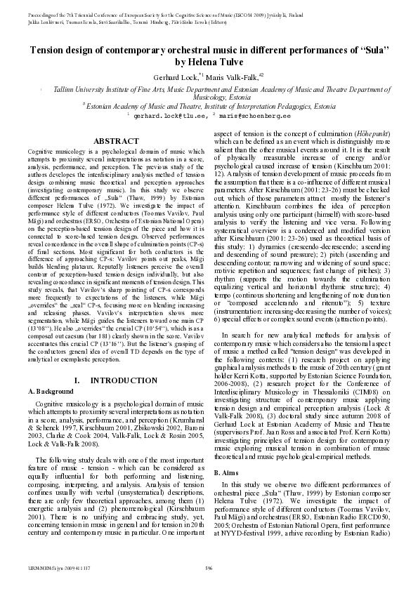 (PDF) Tension design of contemporary orchestral music in different ...