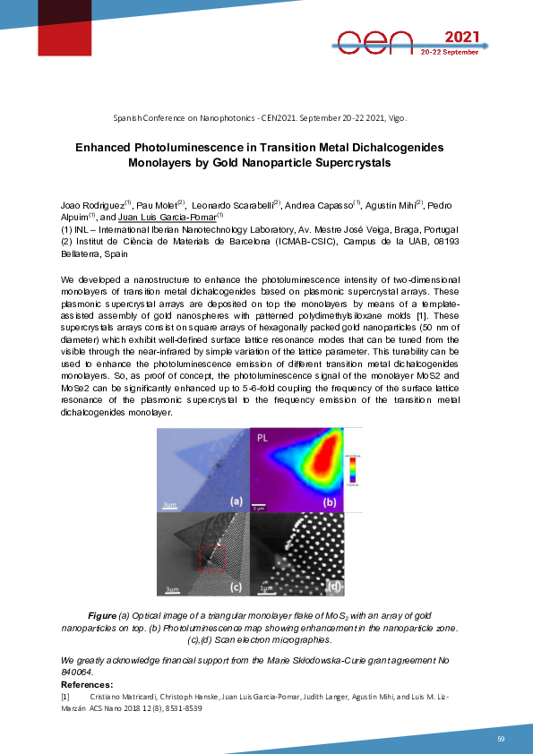 (PDF) Enhanced Photoluminescence in Transition Metal Dichalcogenides Monolayers by Gold ...
