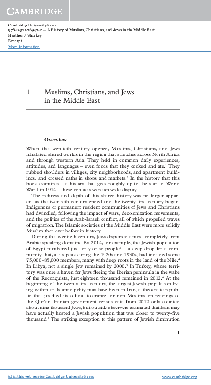 (PDF) A History of Muslims Christians and Jews in the Modern Middle East (PDF) A History of Muslims Christians and Jews in the Modern Middle East