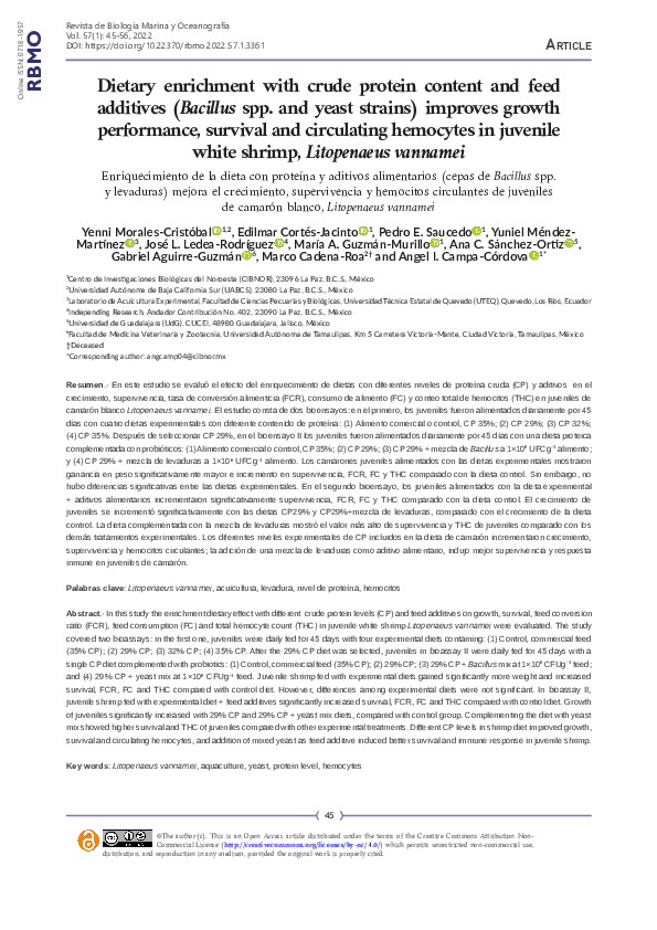 (PDF) Dietary enrichment with crude protein content and feed additives (Bacillus spp. and yeast ...