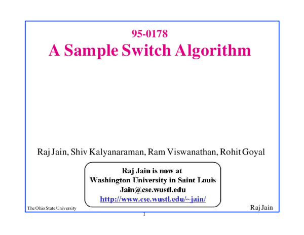 (PDF) A sample switch algorithm