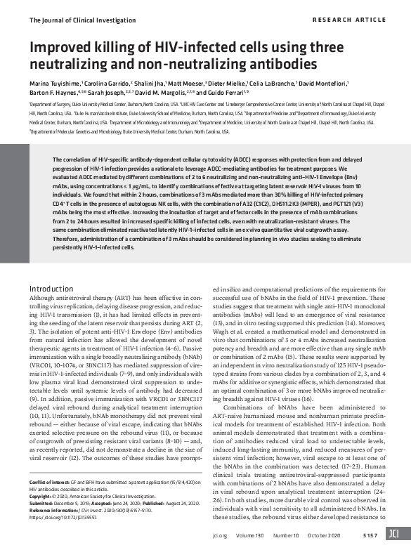 (PDF) Improved killing of HIV-infected cells using three neutralizing ...