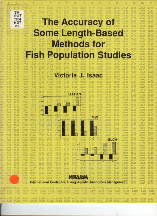 (PDF) The accuracy of some length-based methods for fish population studies