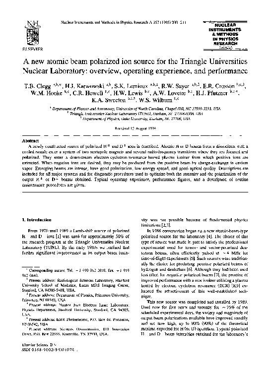 (PDF) A new atomic beam polarized ion source for the Triangle ...