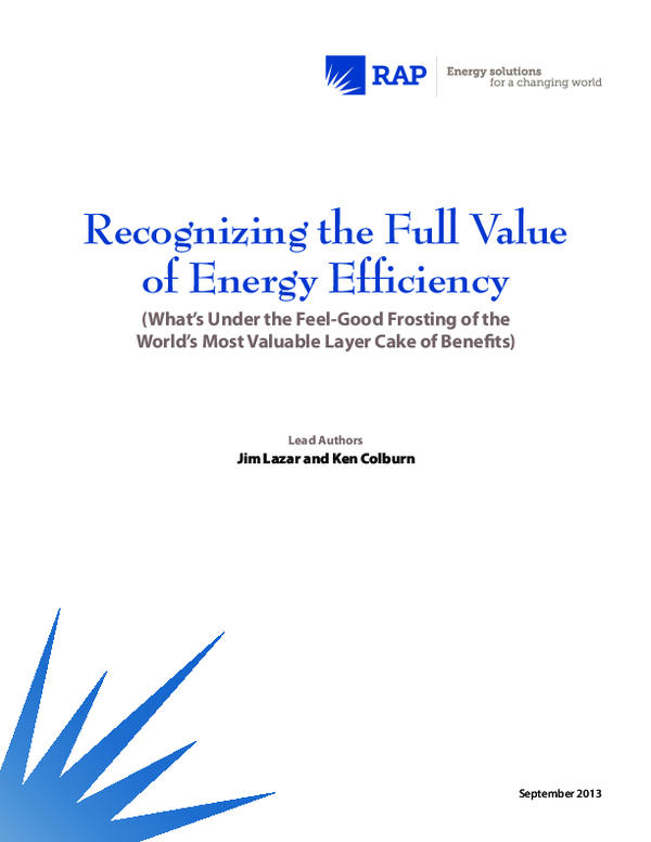 (PDF) Recognizing the Full Value of Energy Efficiency (What's Under the ...