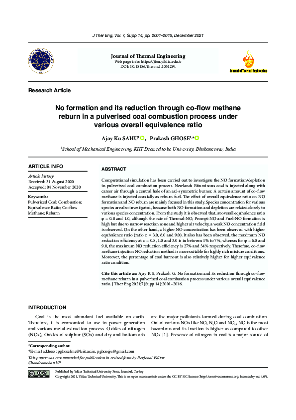 (PDF) No formation and its reduction through co-flow methane reburn in ...