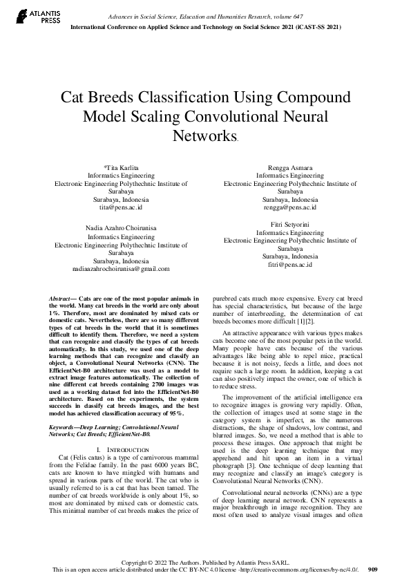 (PDF) Cat Breeds Classification Using Compound Model Scaling ...