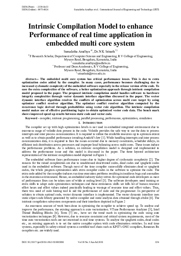 (PDF) Intrinsic Compilation Model to enhance Performance of real time application in embedded ...