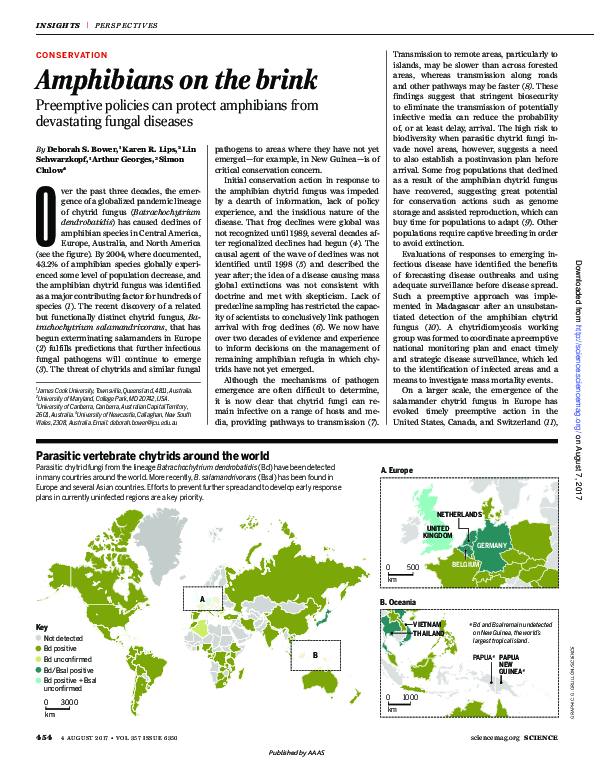 (PDF) Amphibians on the brink