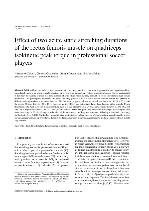 (PDF) Effect of two acute static stretching durations of the rectus ...