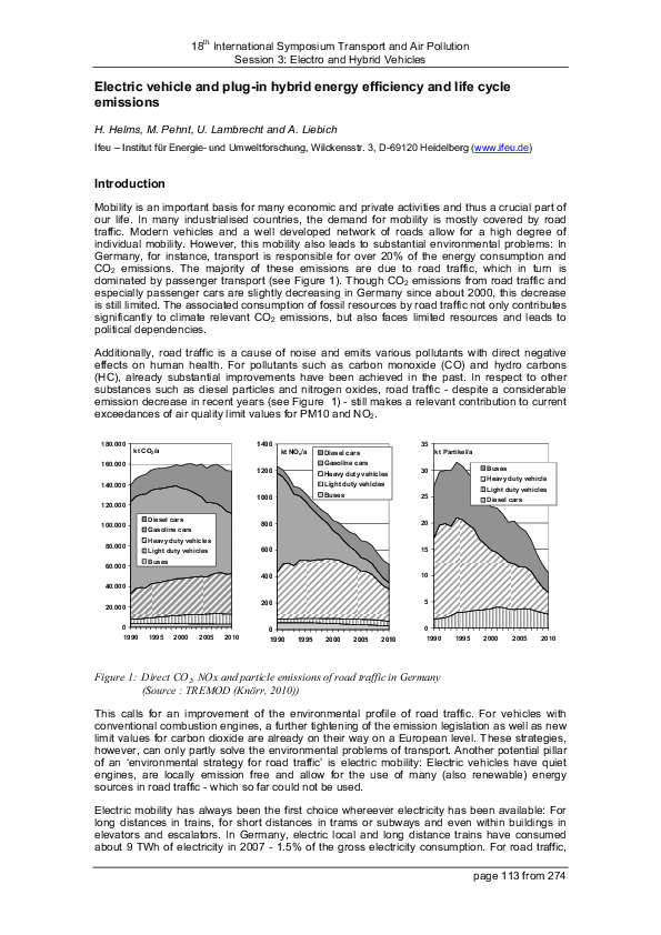 (PDF) Electric vehicle and plug-in hybrid energy efficiency and life ...