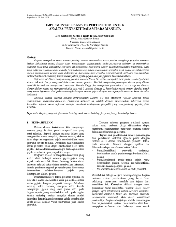 (PDF) Implementasi Fuzzy Expert System untuk Analisa Penyakit dalam pada Manusia