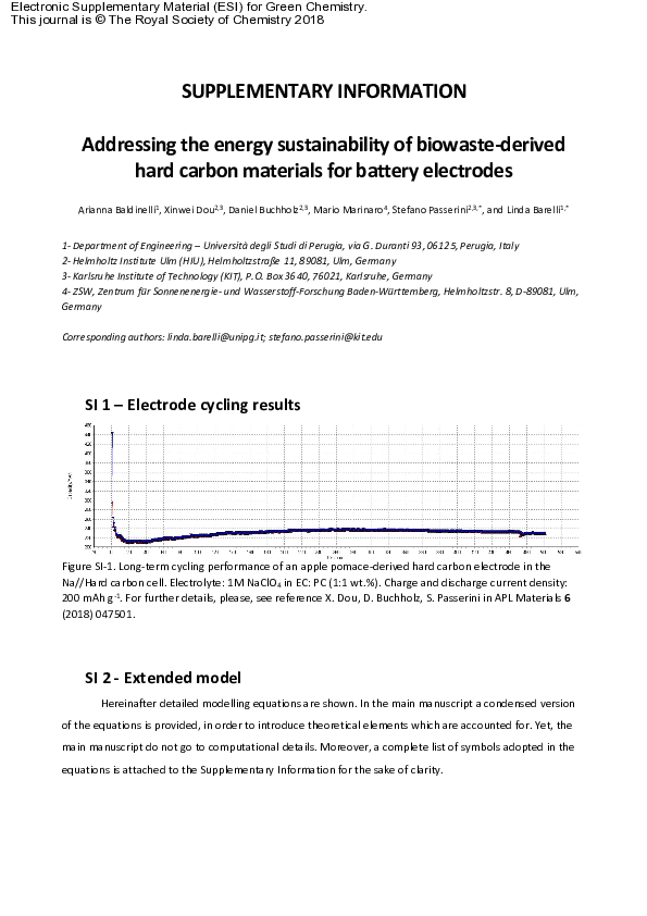 (PDF) Addressing the energy sustainability of biowaste-derived hard ...