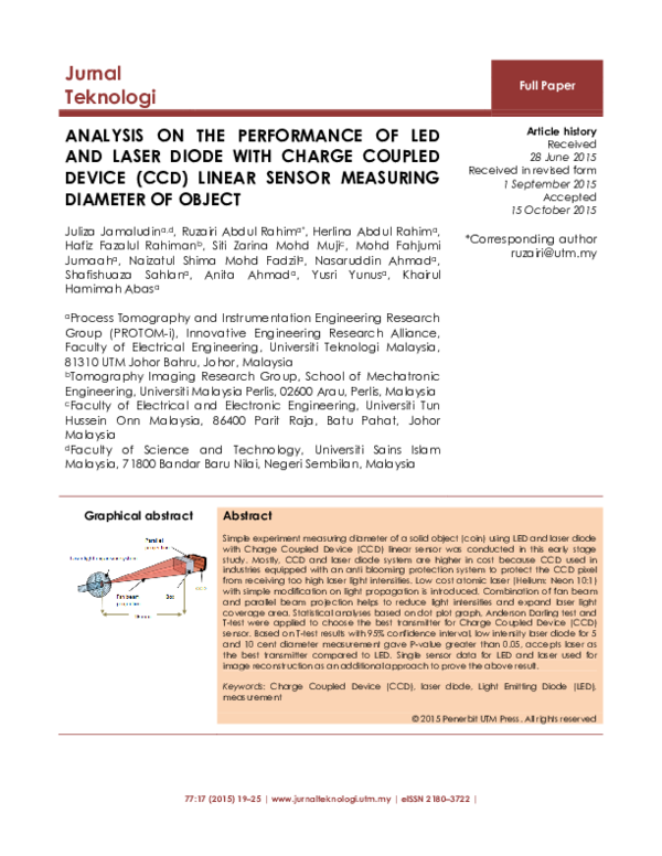 (PDF) Analysis on the Performance of Led and Laser Diode with Charge ...