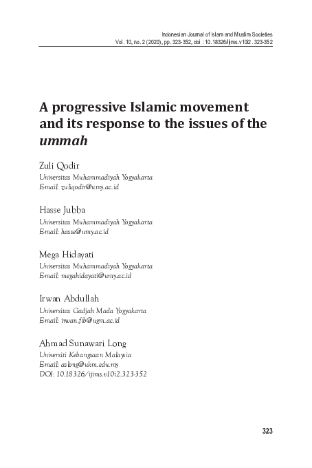 (PDF) A progressive Islamic movement and its response to the issues of ...
