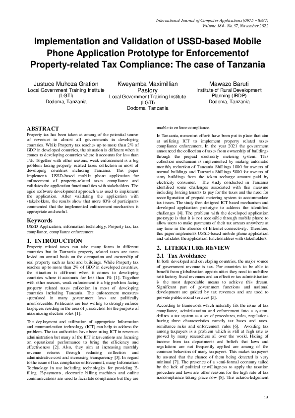 (PDF) Implementation and Validation of USSD-based Mobile Phone ...