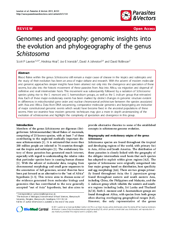(PDF) The Evolution and Phylogeography of the Genus