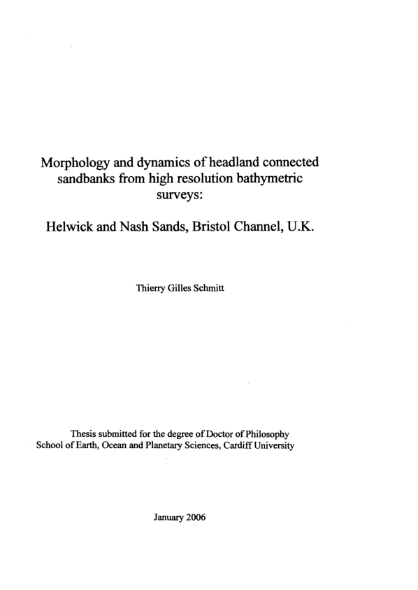 (PDF) Morphology and dynamics of headland connected sandbanks from high ...