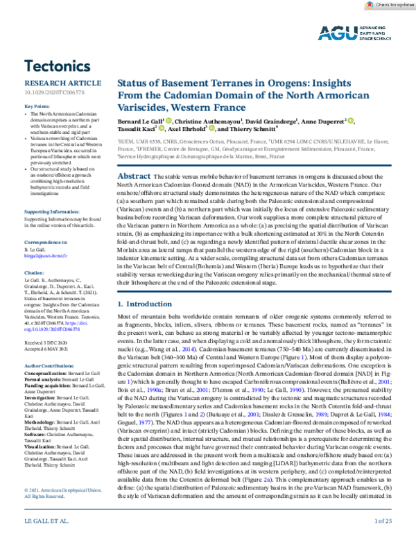 (PDF) Status of Basement Terranes in Orogens: Insights From the ...