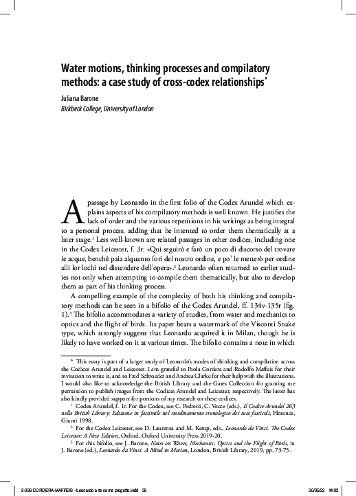 (PDF) Water motions, thinking processes and compilatory methods: a case ...