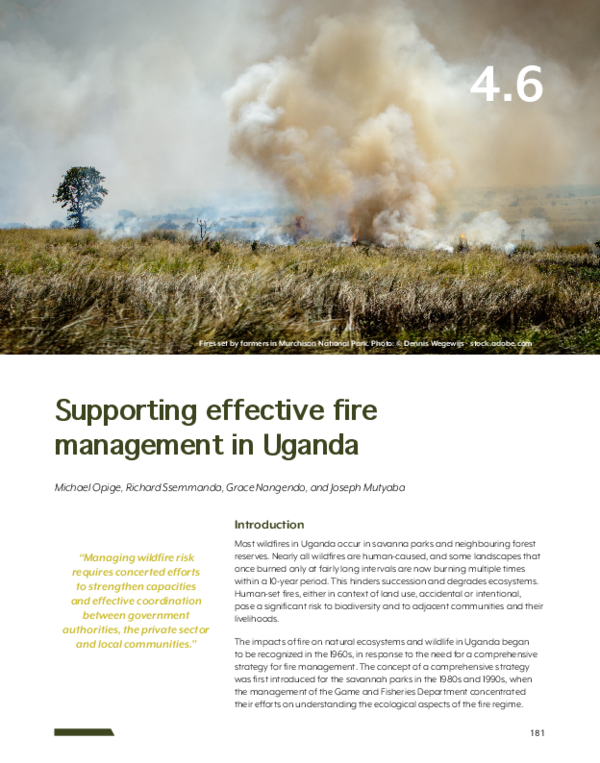 (PDF) A needs assessment for effective fire management in Uganda