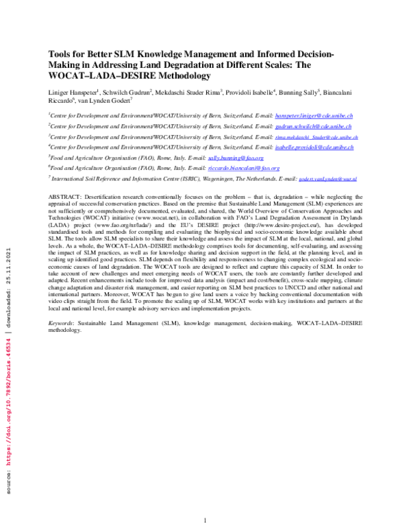 (PDF) Tools for better SLM knowledge management and informed decision ...