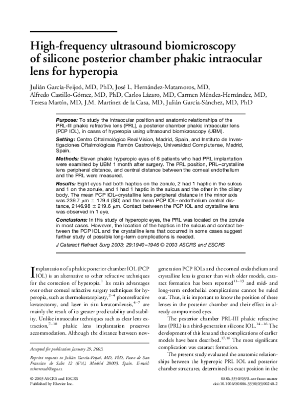 (PDF) High-frequency ultrasound biomicroscopy of silicone posterior ...